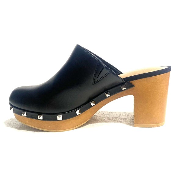 torrid | Shoes | Torrid Womens Wide Width 85 Ww Black Studded Clog ...